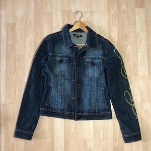 Ed Hardy | Jackets & Coats | Ed Hardy Authentic Tattoo Denim Jacket ...